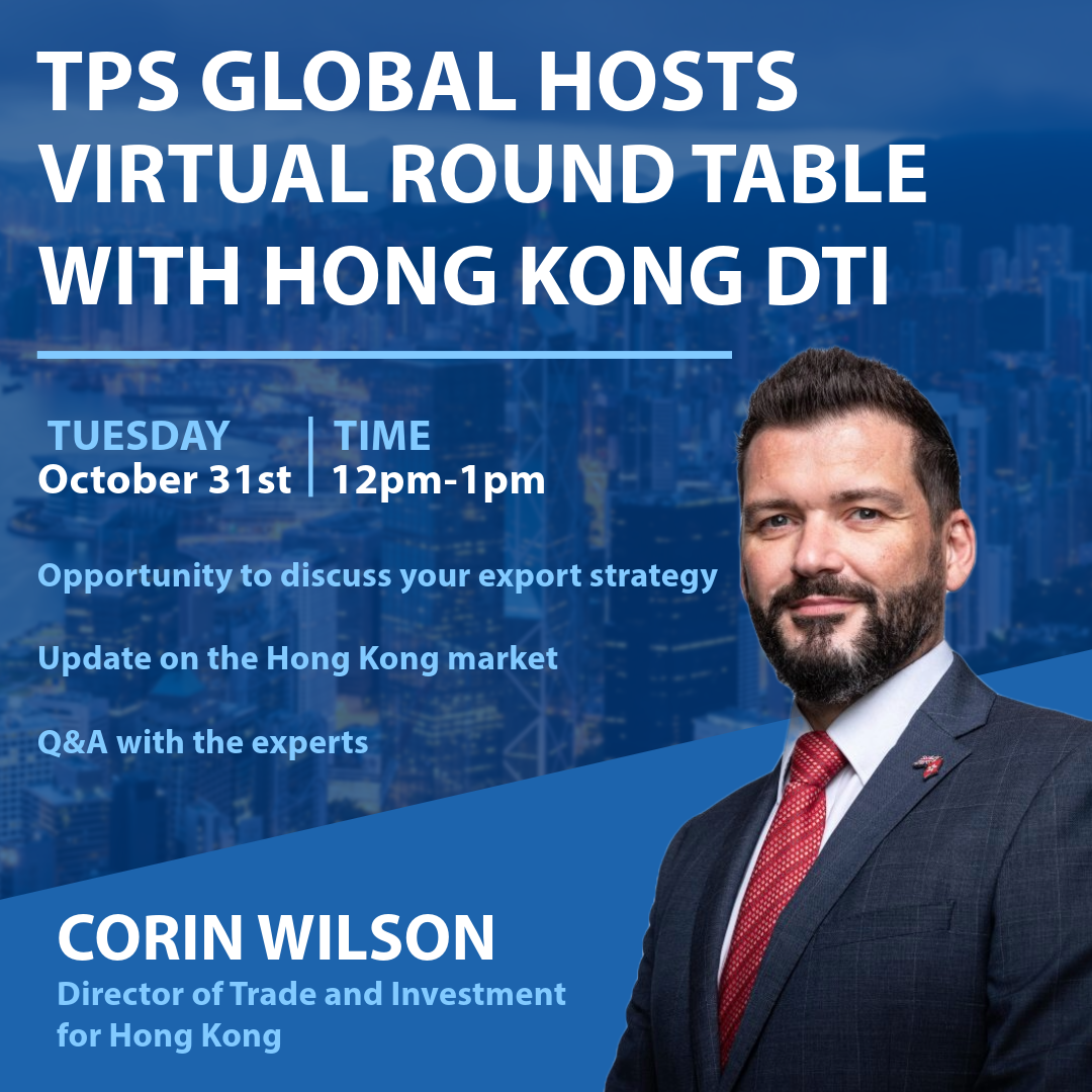 Event invitation to discuss trade opportunities with Hong Kong - TPS Global